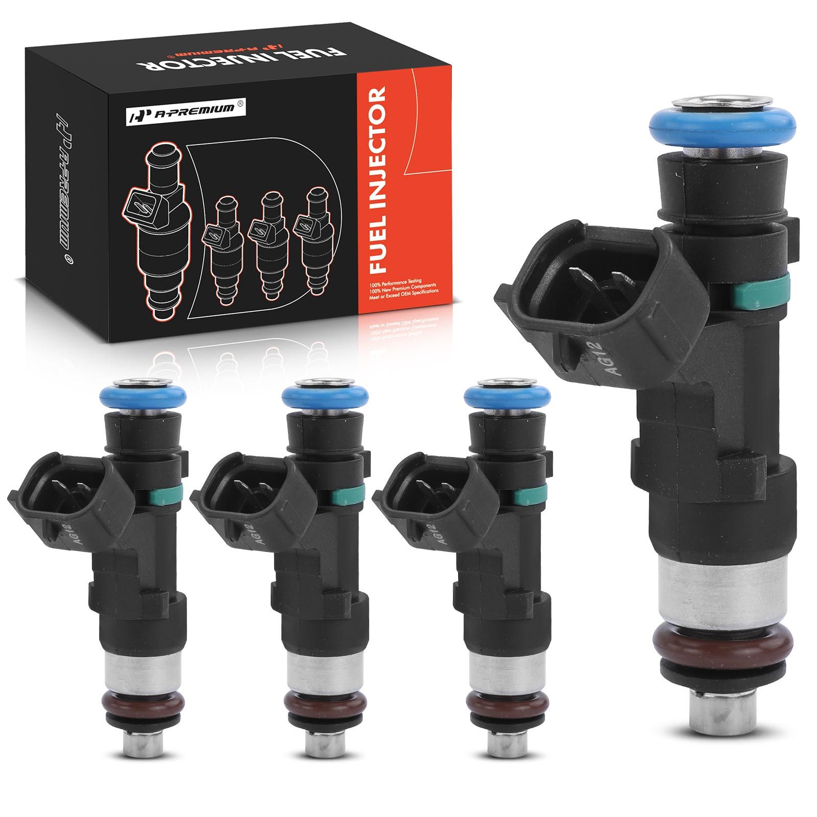 4 Pcs Black Fuel Injectors for Nissan Altima 2007-2013 Rogue Sentra L4 ...