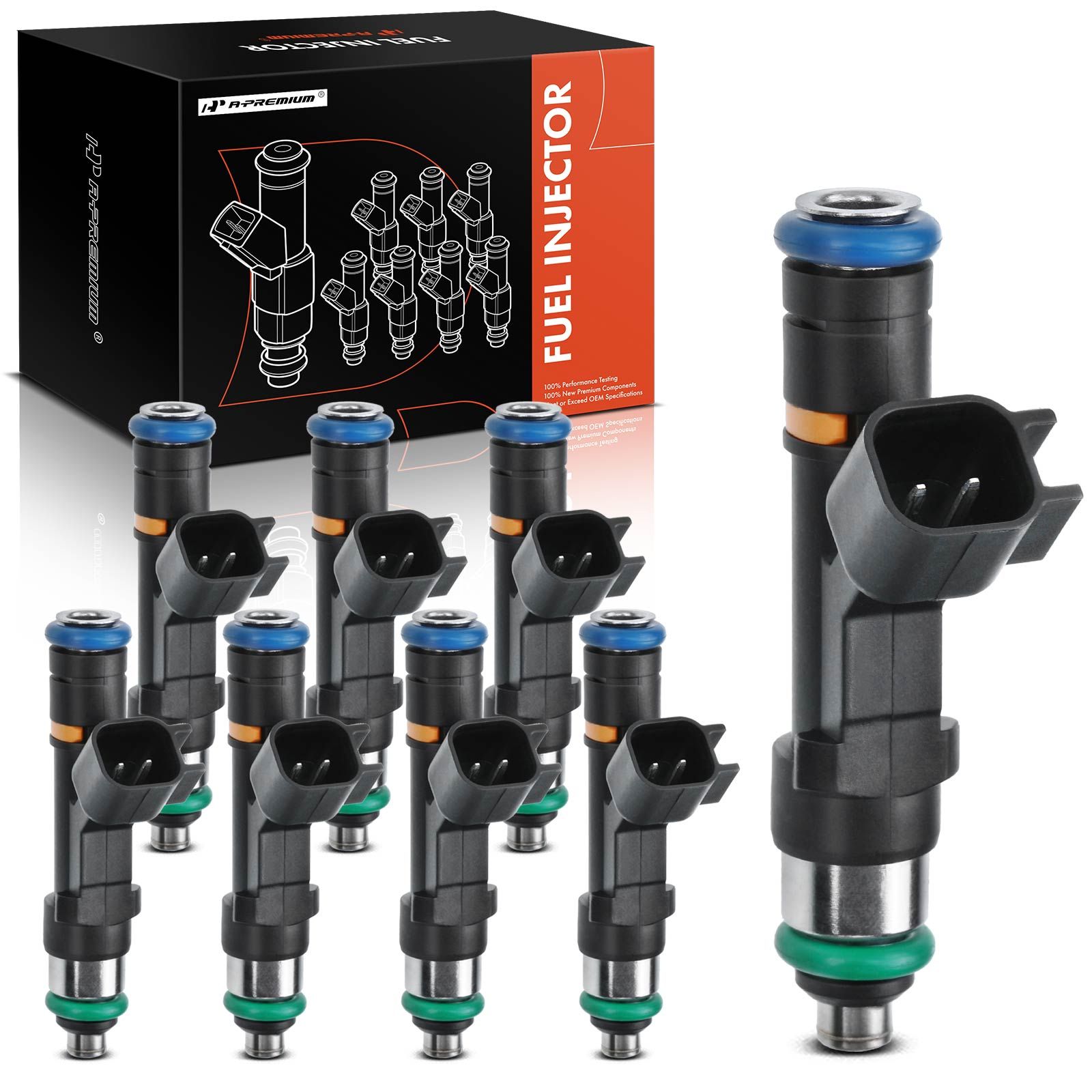 8 Pcs Fuel Injectors for Ford F-150 F-250 Super Duty E-150 Expedition ...