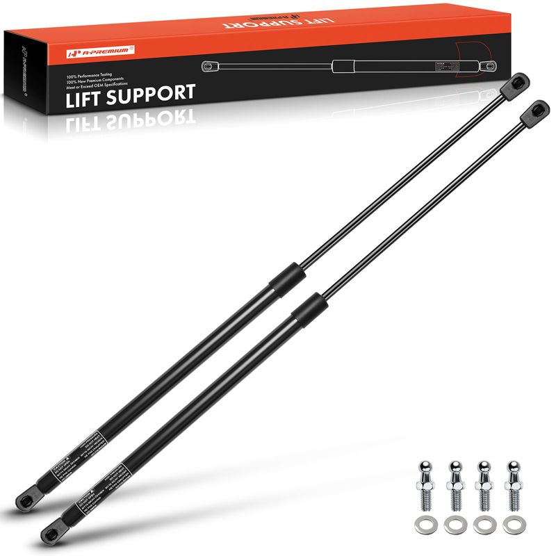 2 Pcs Universal Lift Supports Gas Struts Extended Length 26.34in ...