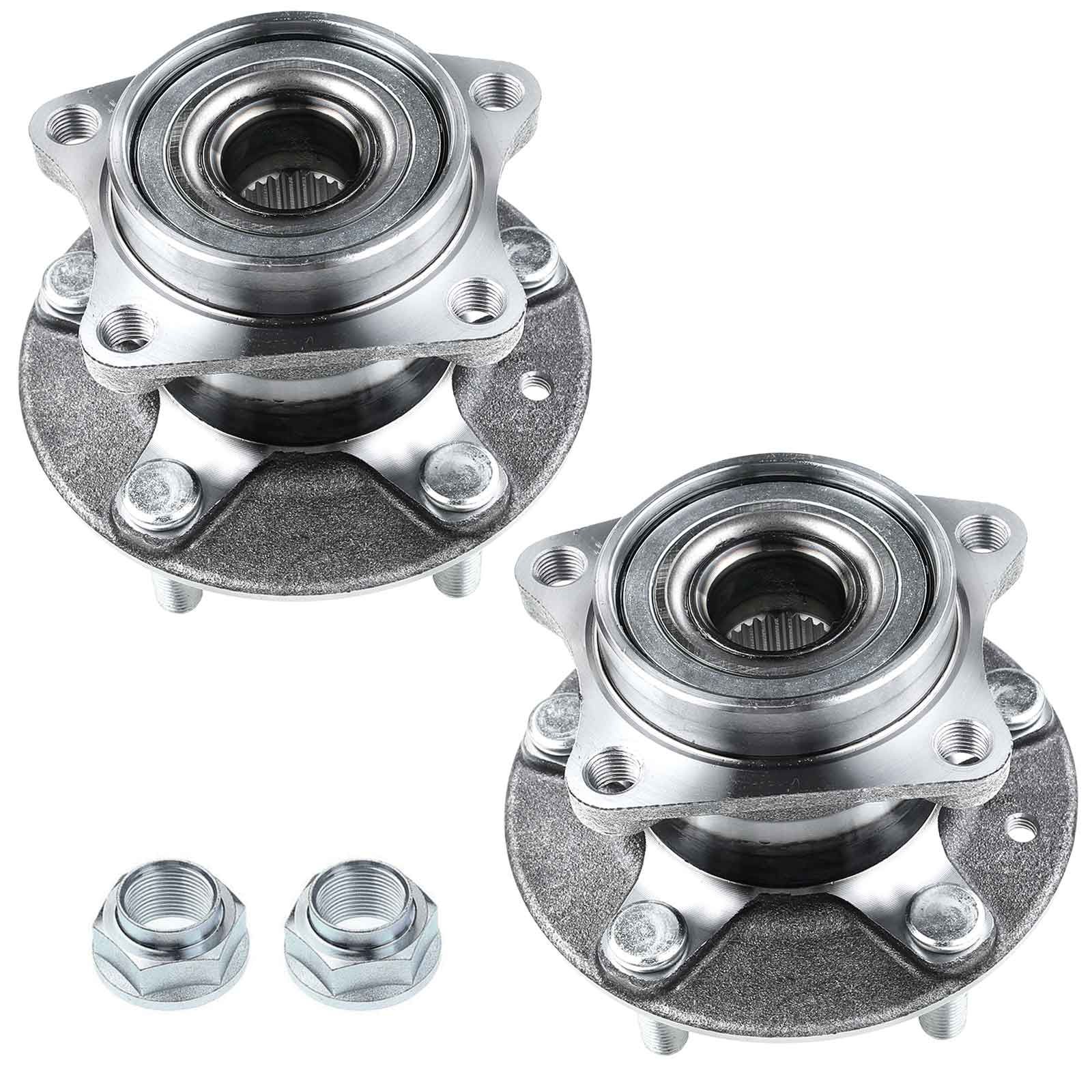 2 Pcs Rear Wheel Bearing & Hub Assembly for Mazda CX-7 2007-2012 AWD