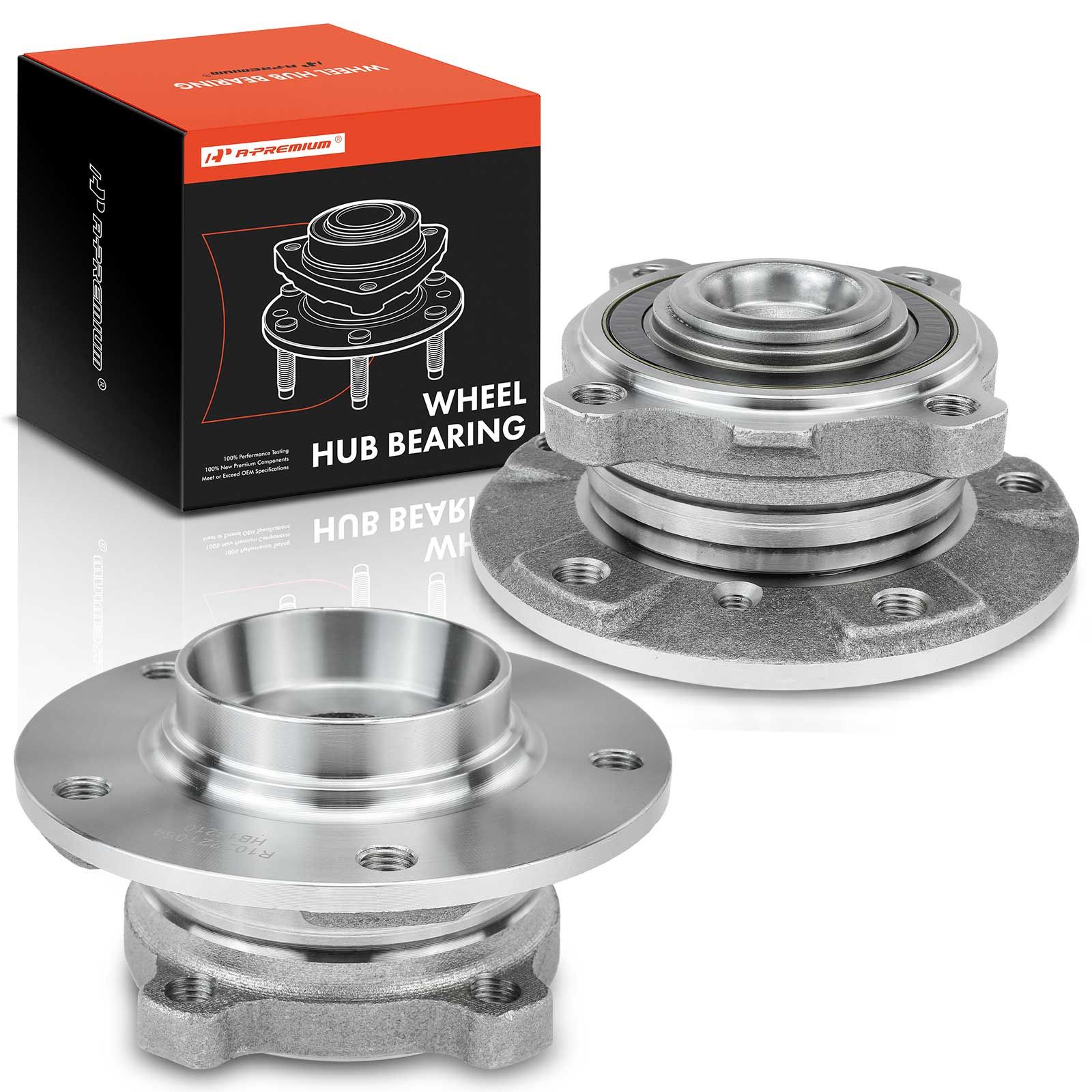 2 Pcs Front Wheel Bearing & Hub Assembly for BMW 525i E60 528i 535i ...