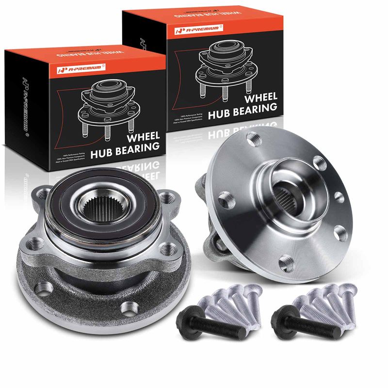 2 Pcs Front or Rear Wheel Hub Bearing Assembly for VW Golf Passat Jetta ...