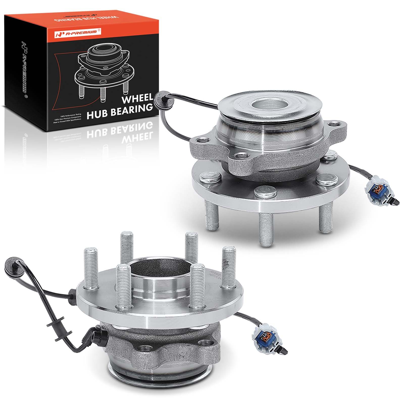 2 Pcs Front Wheel Bearing & Hub Assembly with ABS for Nissan Pathfinder ...