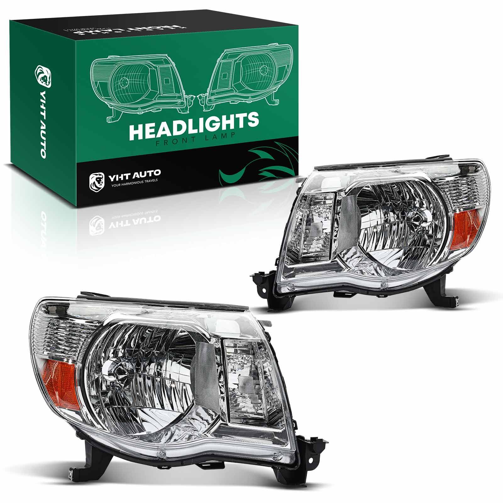 Front Halogen Headlights Lamp Assembly H4 without Bulb for Toyota ...