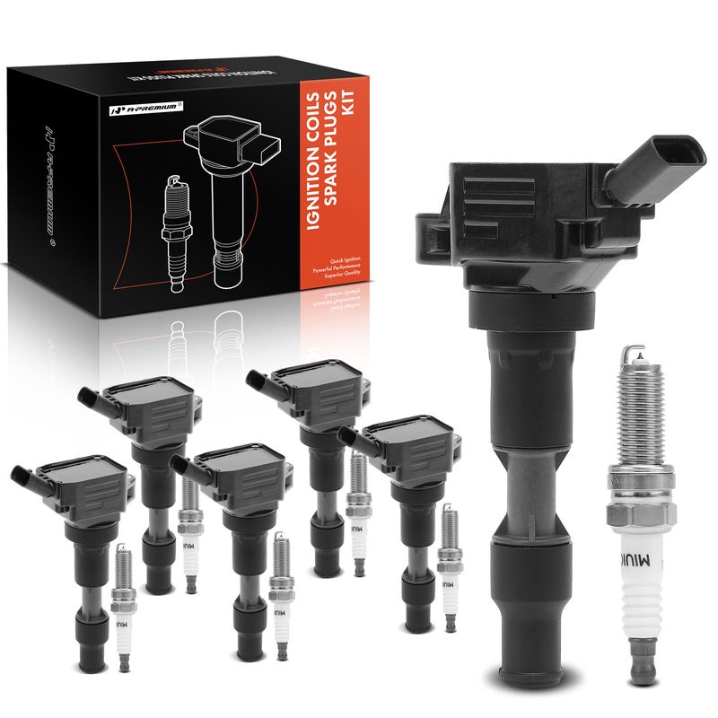6 Pcs Ignition Coil & IRIDIUM Spark Plug Kits for 2018-2020 Kia Sedona