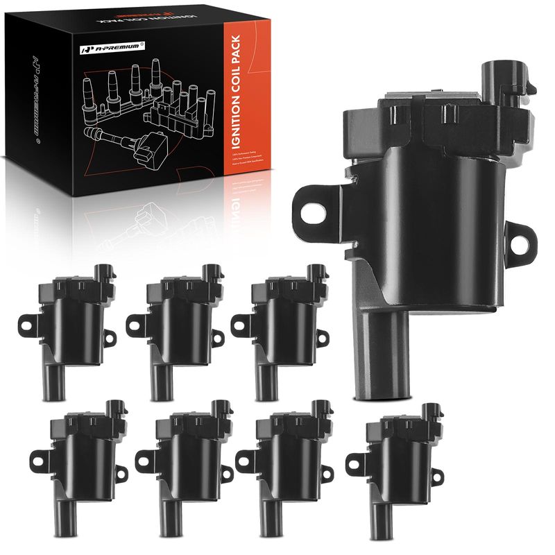 8 Pcs Ignition Coils for Chevy Silverado Tahoe GMC Sierra Cadillac H2 ...