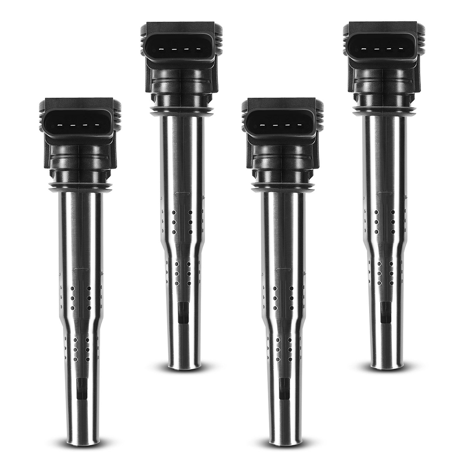 4 Pcs Ignition Coils with 4 Pins for Audi A3 A4 A5 Q5 Volkswagen Passat ...