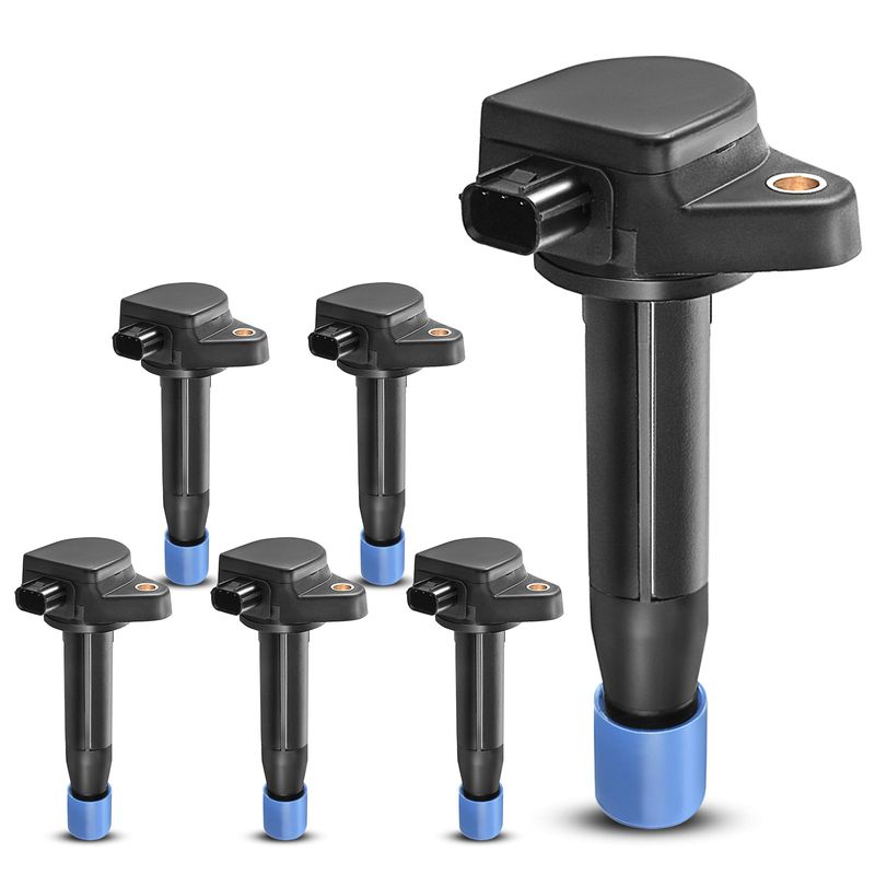 6 Pcs Ignition Coils with 3 Pins for Honda Accord Odyssey Crosstour ...