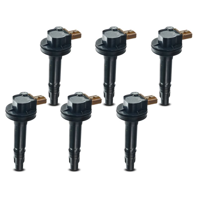 6 Pcs Ignition Coils with 3 Pins for Ford Explorer F-150 Lincoln MKS ...