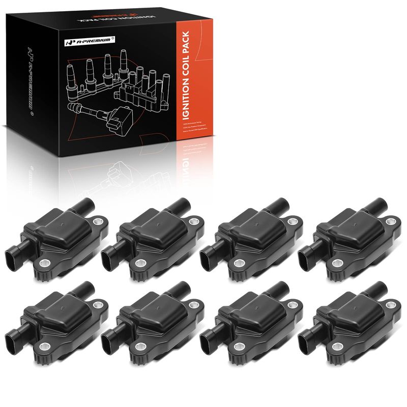 8 Pcs Ignition Coils for GMC Chevy Sierra Silverado 1500 Corvette CTS 5 ...