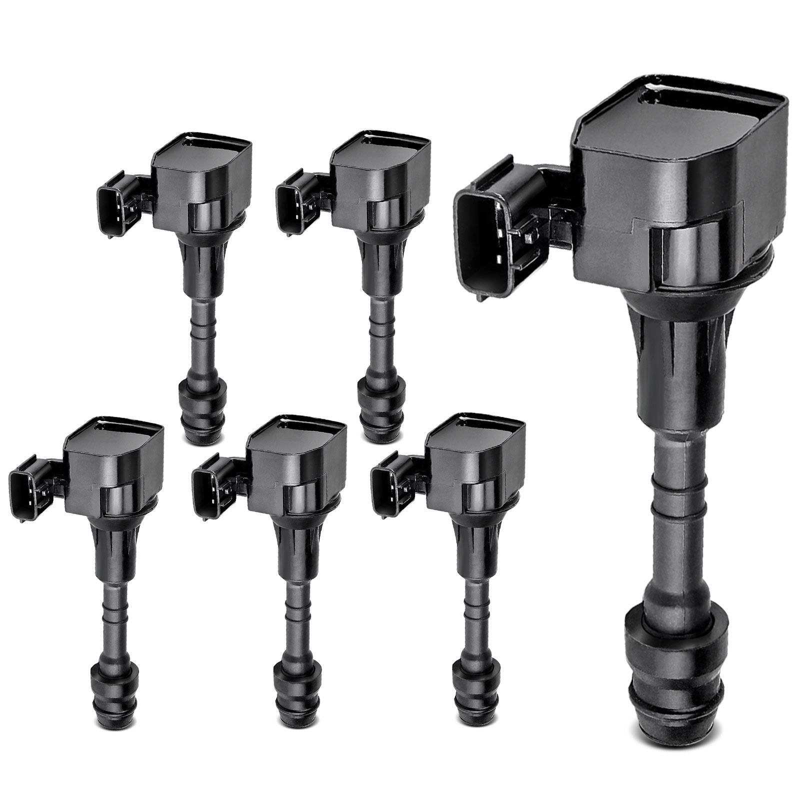 6 Pcs Ignition Coils with 3 Pins for Nissan Frontier Pathfinder Altima ...