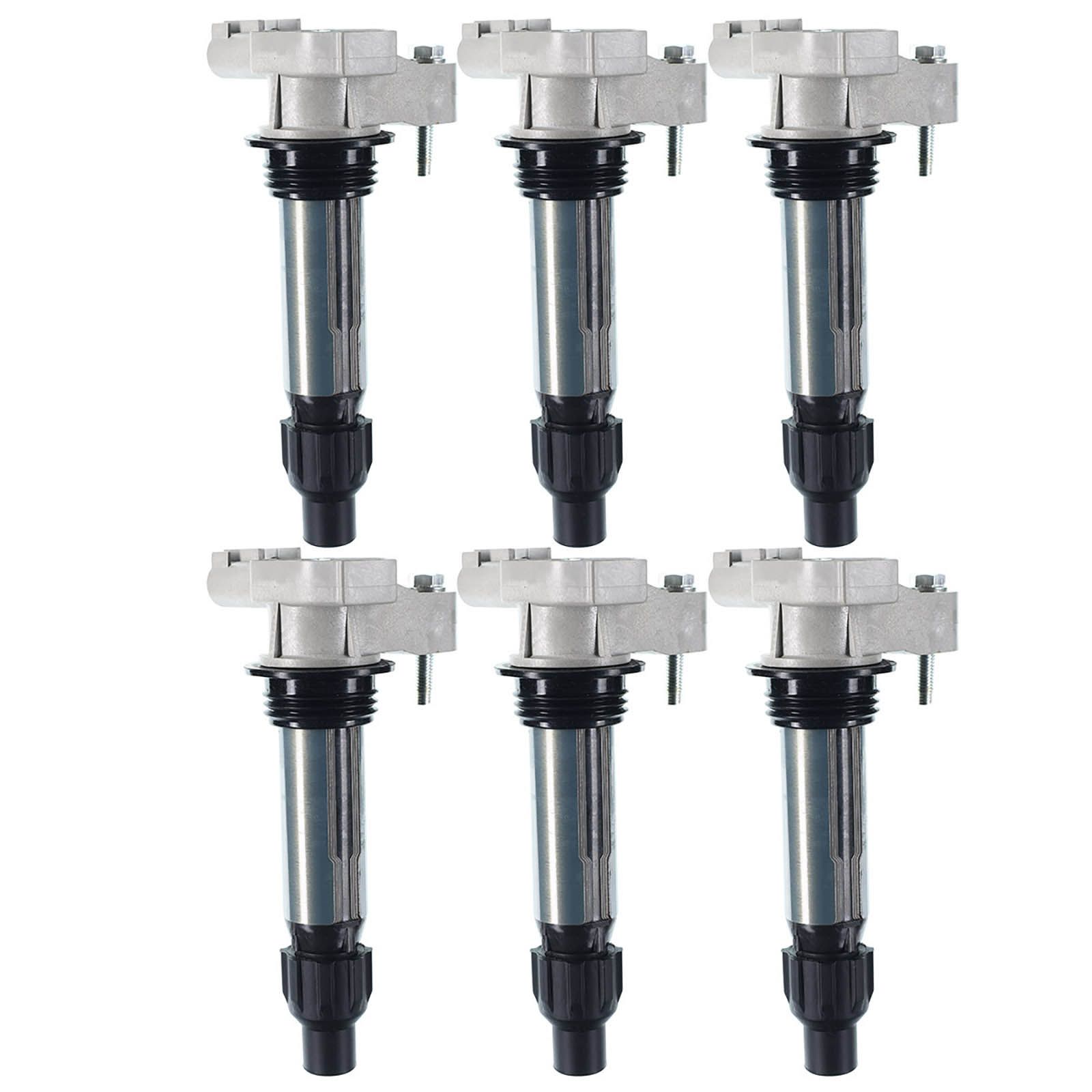 6 Pcs Ignition Coils with 4 Pins for Cadillac ATS Chevy Equinox Impala ...
