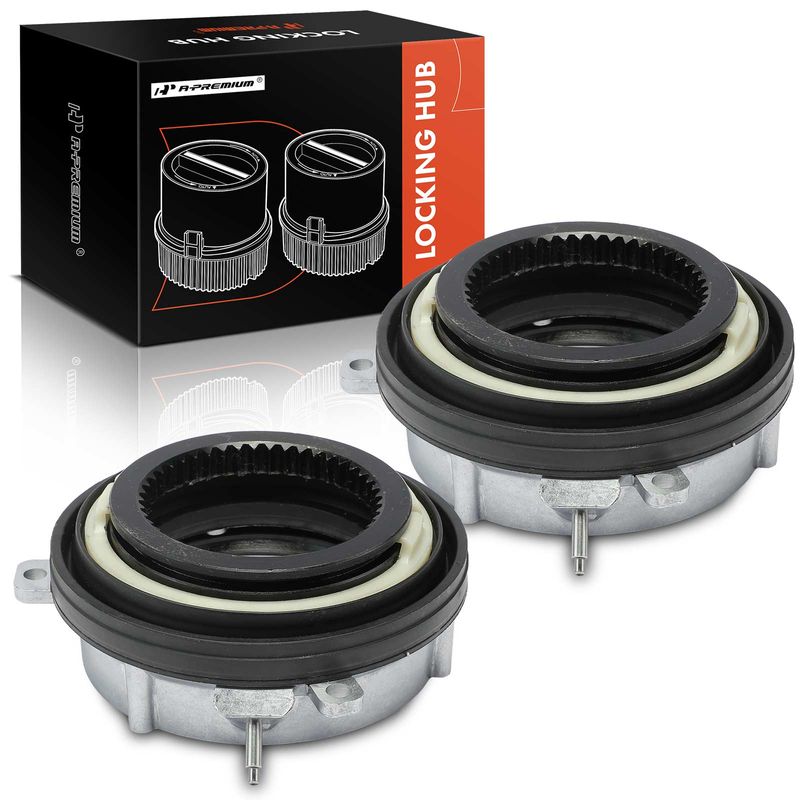 2 Pcs Front 4WD Auto Locking Hub Actuator for 2017 Ford F-150