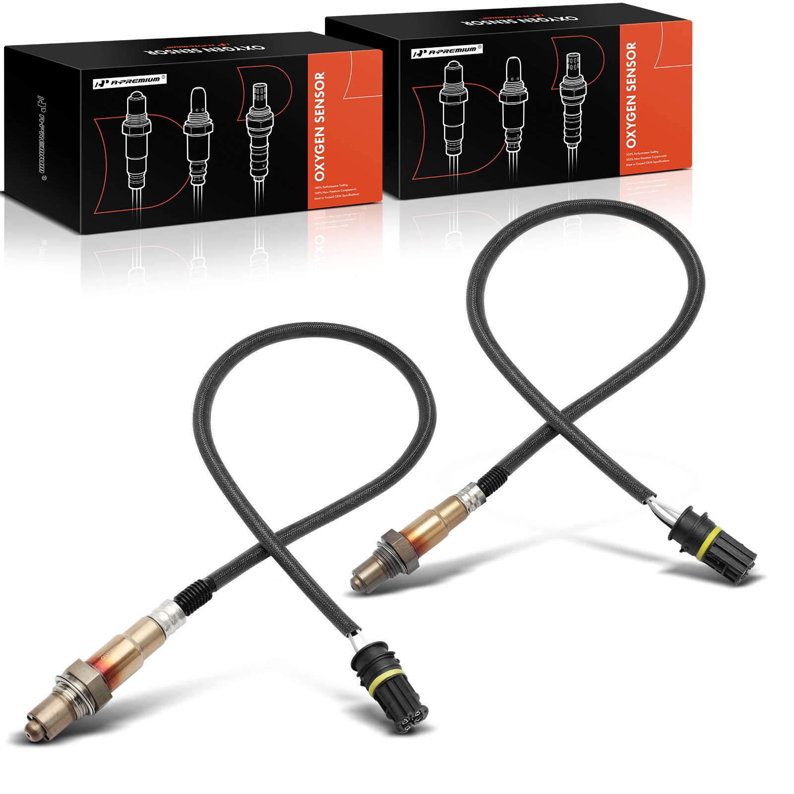 2 Pcs Downstream O2 Oxygen Sensor for 2006-2007 BMW 525i | A-Premium
