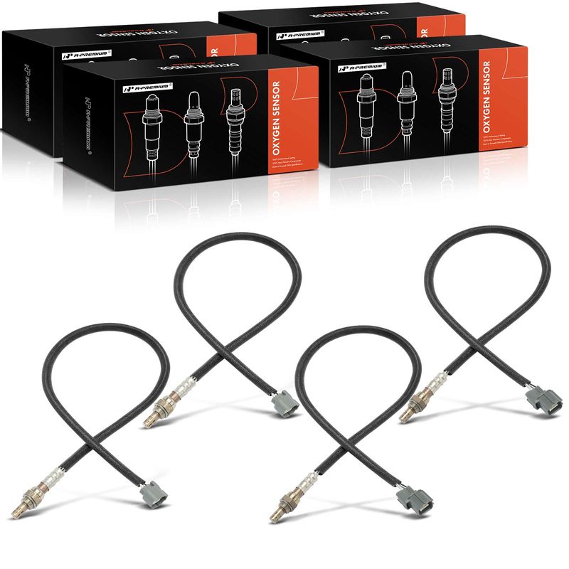 4 Pcs Upstream & Downstream O2 Oxygen Sensor for Land Rover Range Rover ...