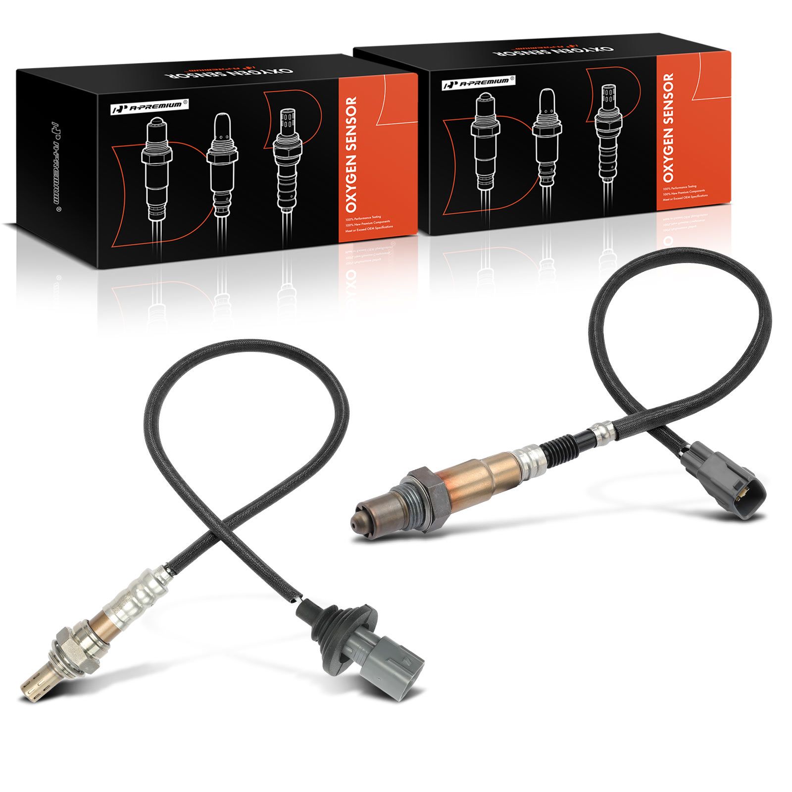 2 Pcs Upstream & Downstream O2 Oxygen Sensor for 2005 Pontiac Vibe 1.8L ...