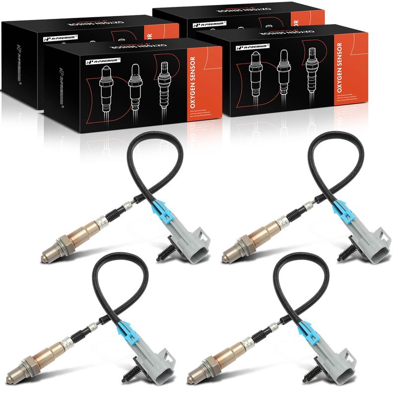 4 Pcs O2 Oxygen Sensor for Chevy Silverado 1500 2500 GMC Sierra 2000-2002 Honda | A-Premium