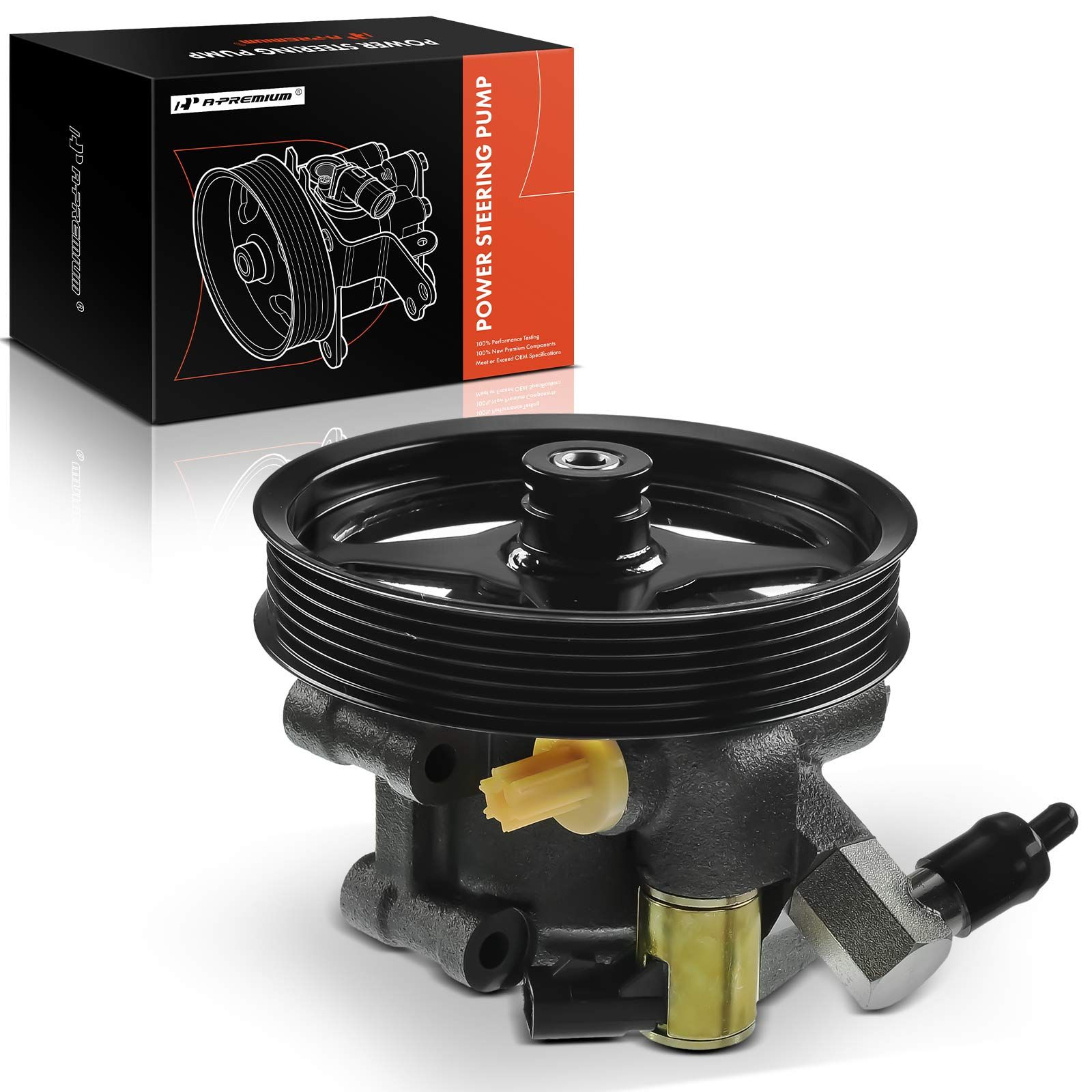 Power Steering Pump with Pulley for Ford Crown Victoria Expedition V8 4 ...