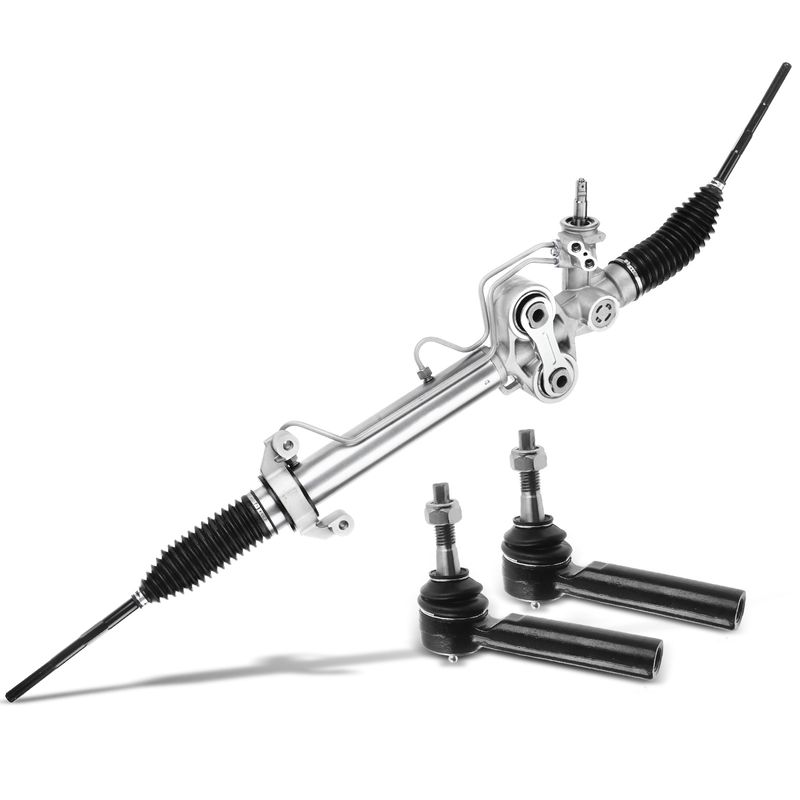 Power Steering Rack & Pinion & Outer Tie Rods for Chevy Silverado GMC ...
