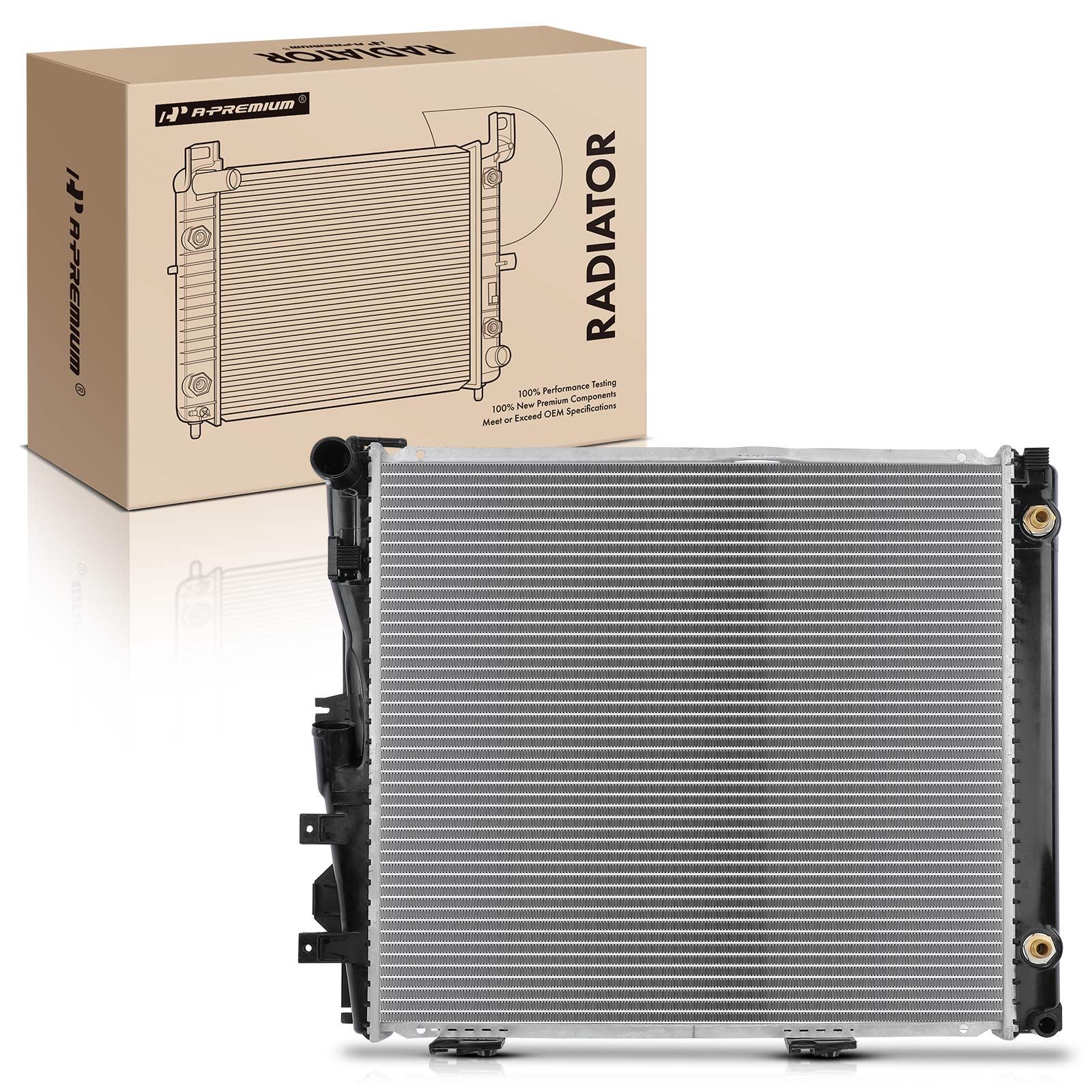 Aluminum Radiator with Transmission Oil Cooler for 1992 Mercedes-Benz ...