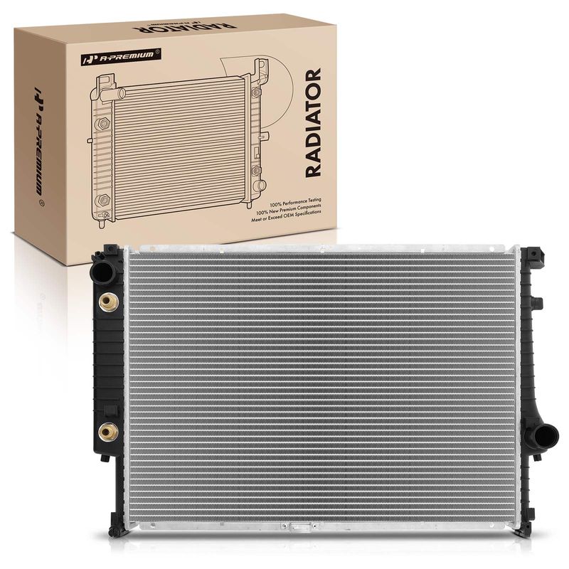 Aluminum Radiator with Transmission Oil Cooler for BMW E32 E34 535i 88 ...