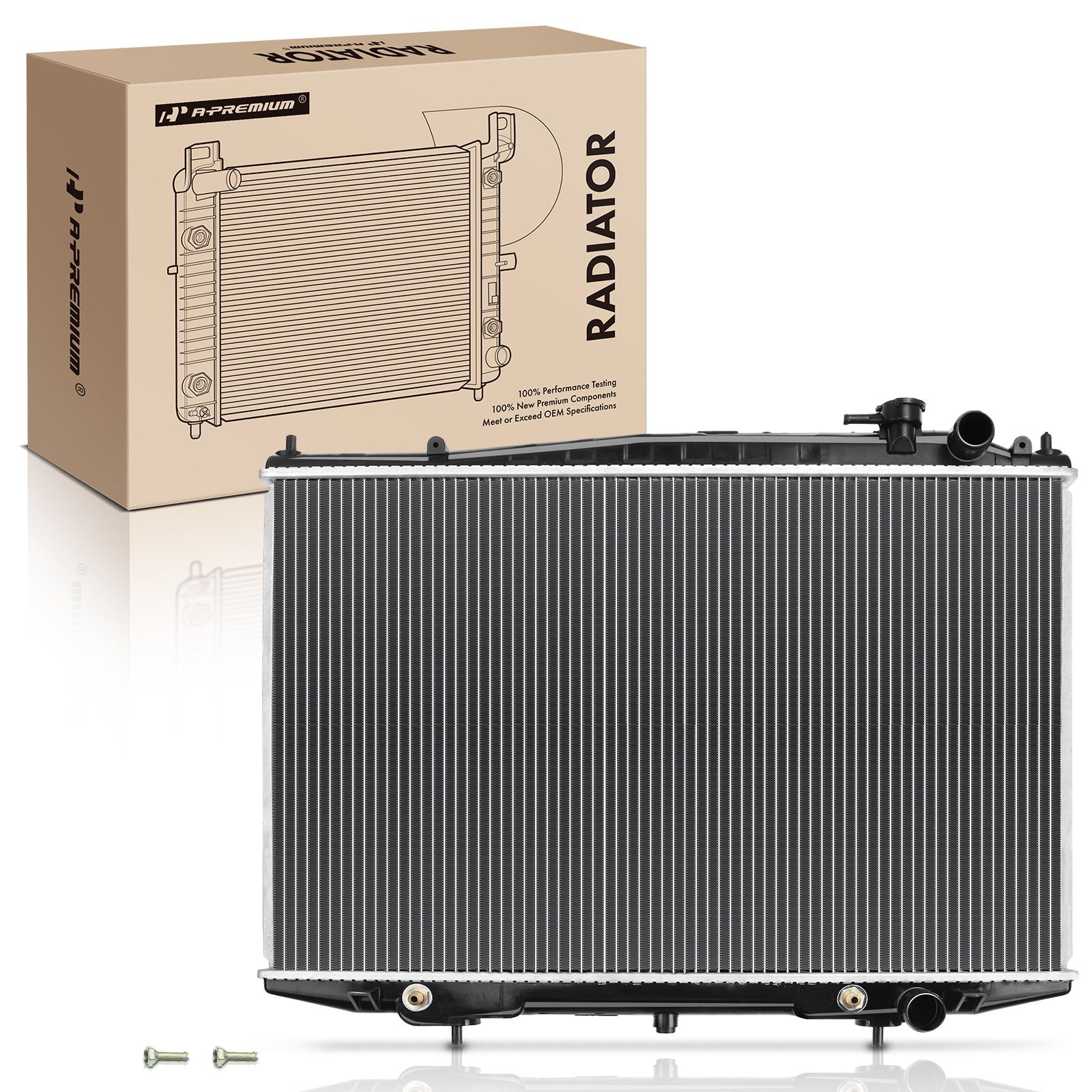 Aluminum Radiator with Oil Cooler for Nissan Frontier Xterra 1998-2015 ...