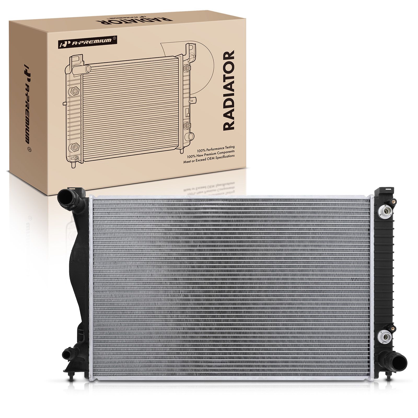 Aluminum Radiator with Transmission Oil Cooler for Audi A6 A6 Quattro ...