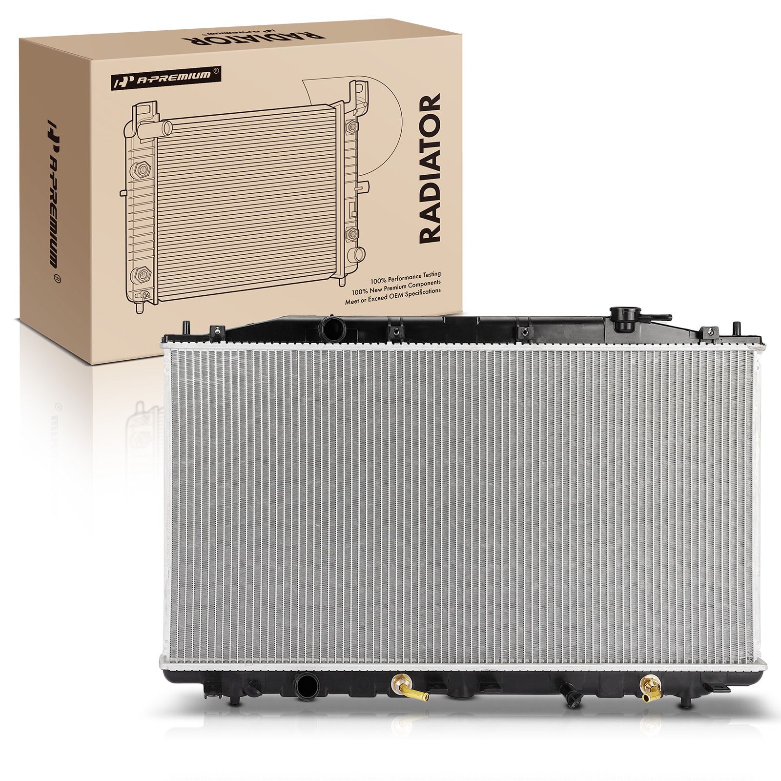 Aluminum Radiator with Transmission Oil Cooler for Honda Accord 2008 ...