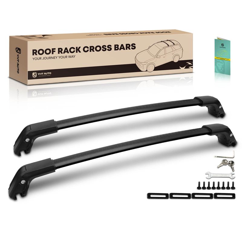 Black Aluminum Alloy Roof Rack Cross Bars for Chevy Tahoe GMC Yukon XL ...