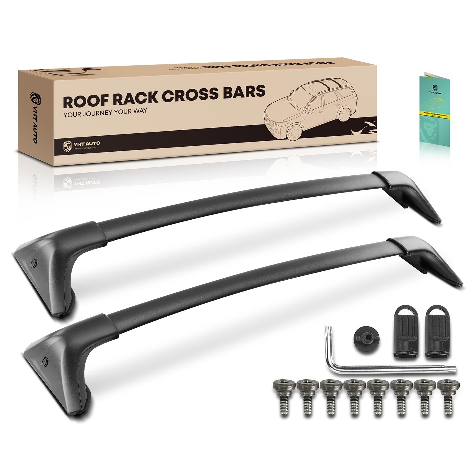 Black Aluminum Alloy Roof Rack Cross Bars for Lexus RX350 2016-2022 ...