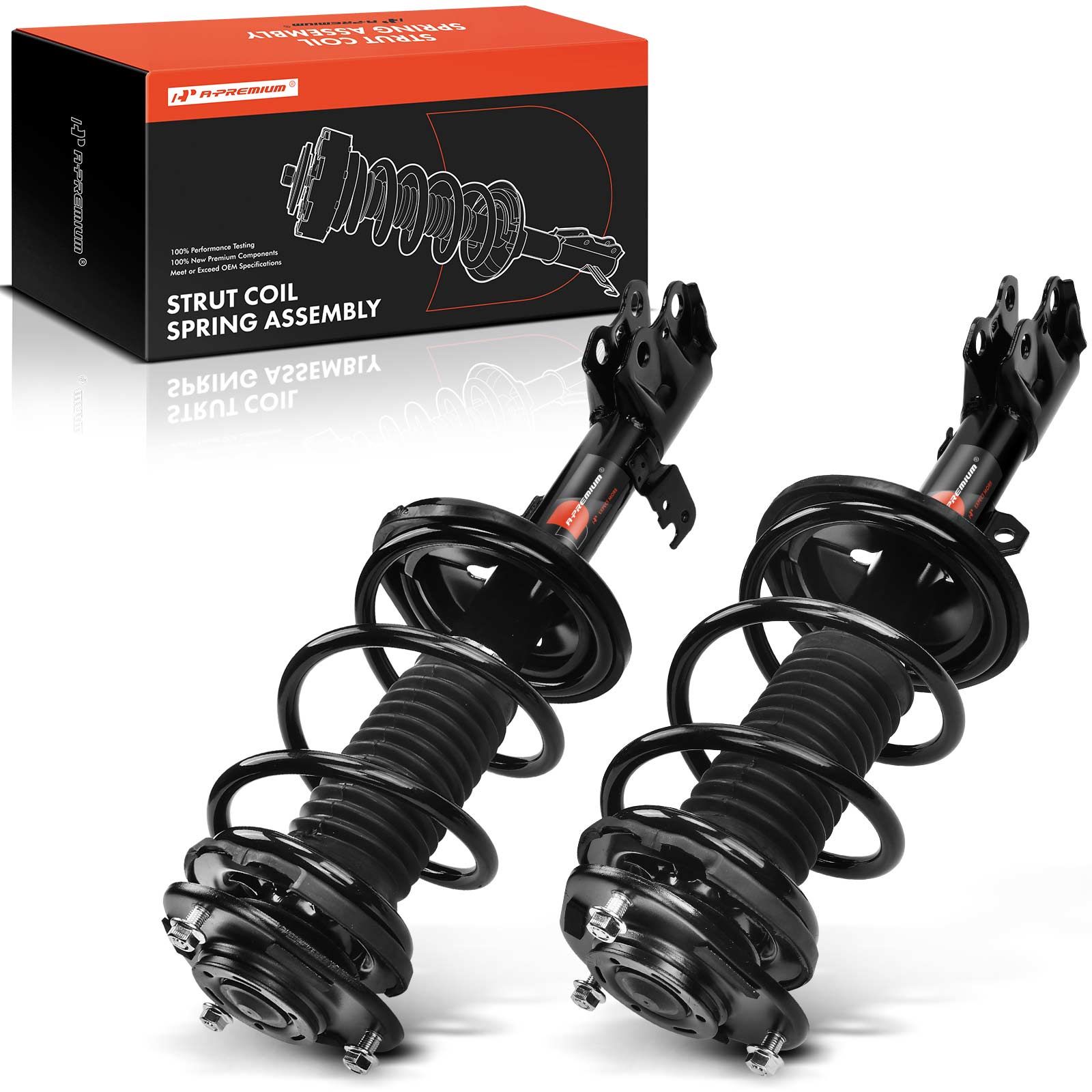 2 Pcs Front Complete Strut And Coil Spring Assembly For Pontiac Vibe