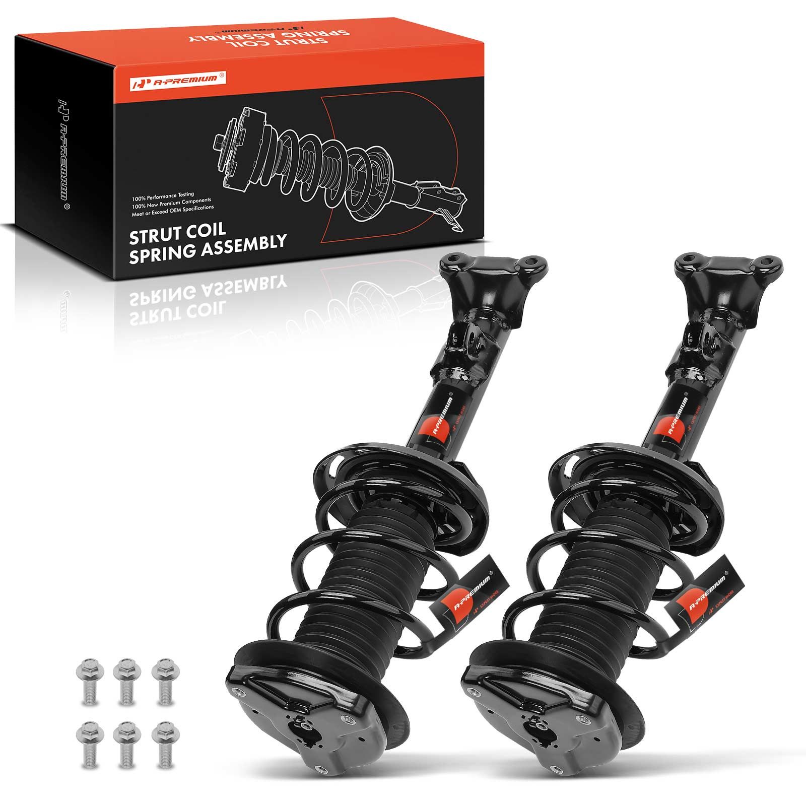 2 Pcs Front Complete Strut And Coil Spring Assembly For Mercedes Benz