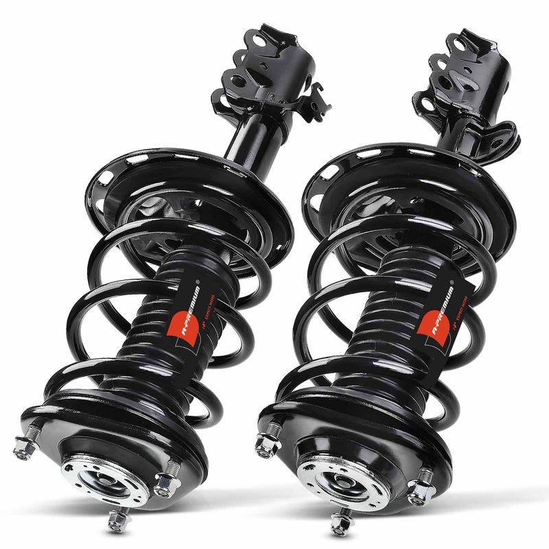 2 Pcs Front Complete Strut And Coil Spring Assembly For Toyota Prius V 12