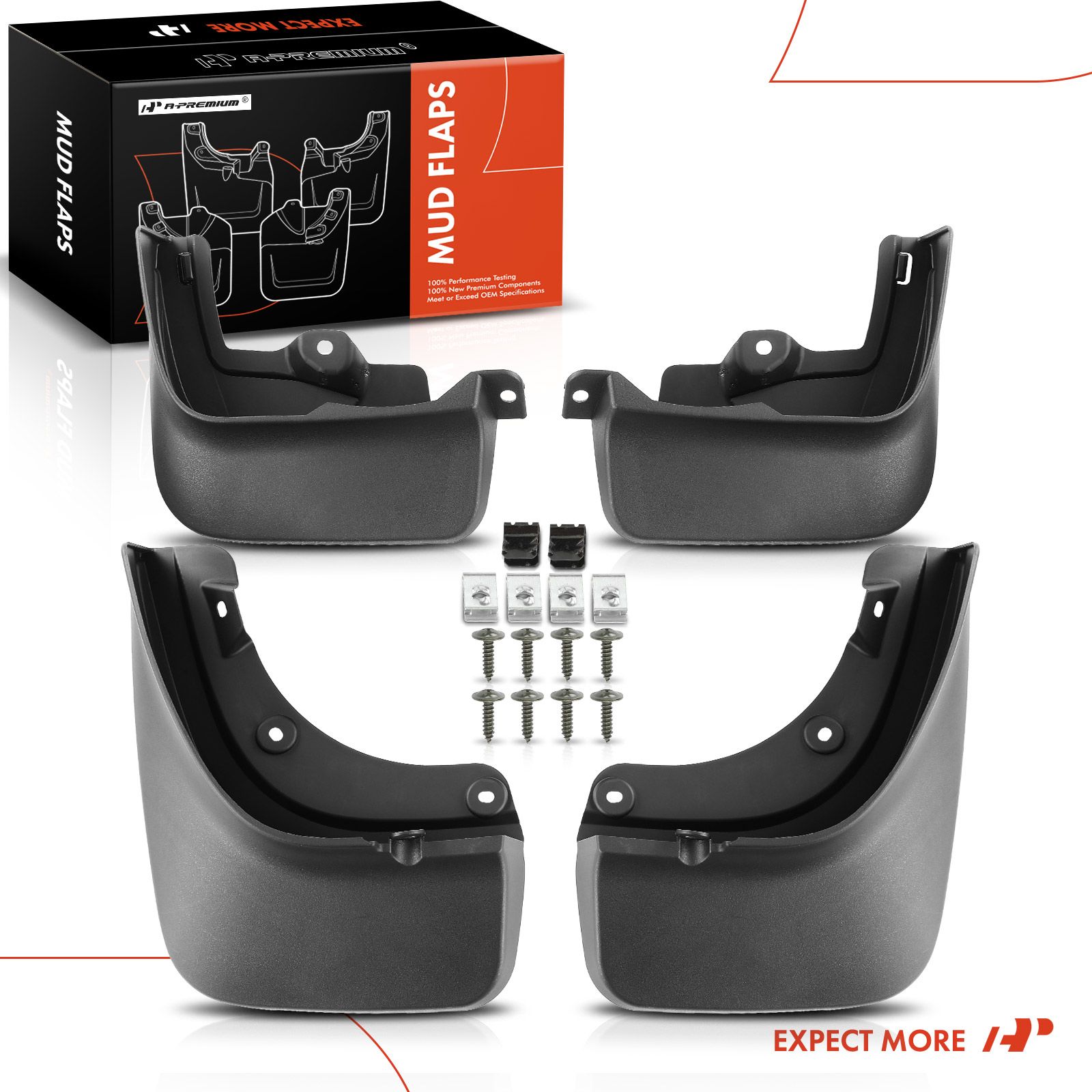 4 Pcs Front & Rear Mud Flap Splash Guard for Land Rover Range Rover Sport High Configuration | A ...