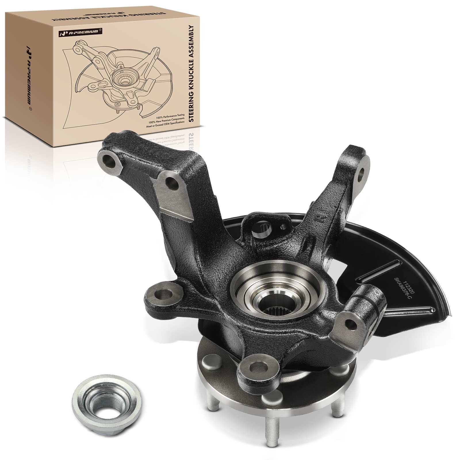 Front Passenger Steering Knuckle & Wheel Hub Bearing Assembly for 2003 ...