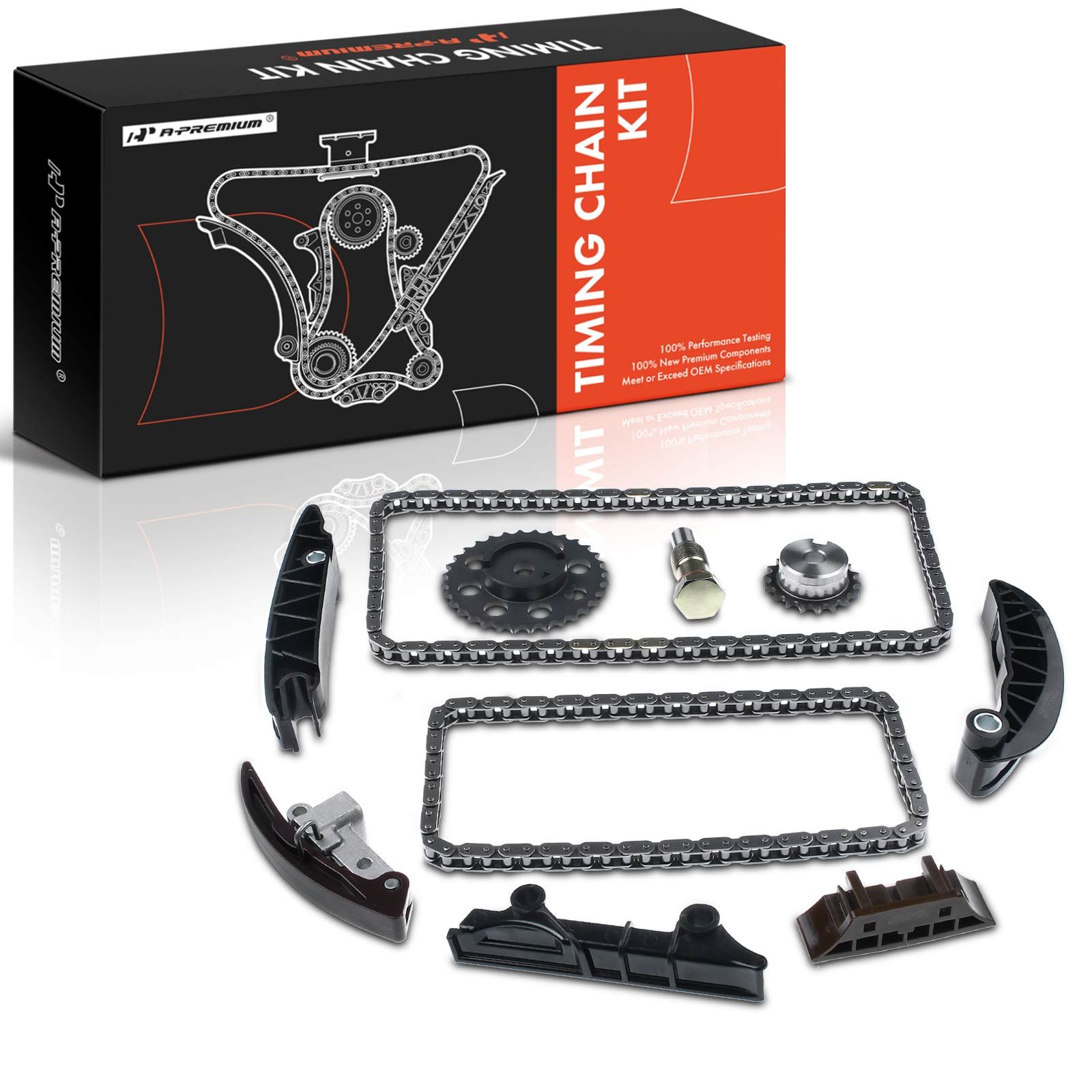 10 Pcs Engine Timing Chain Kit for Audi Q7 VW Volkswagen CC Passat ...