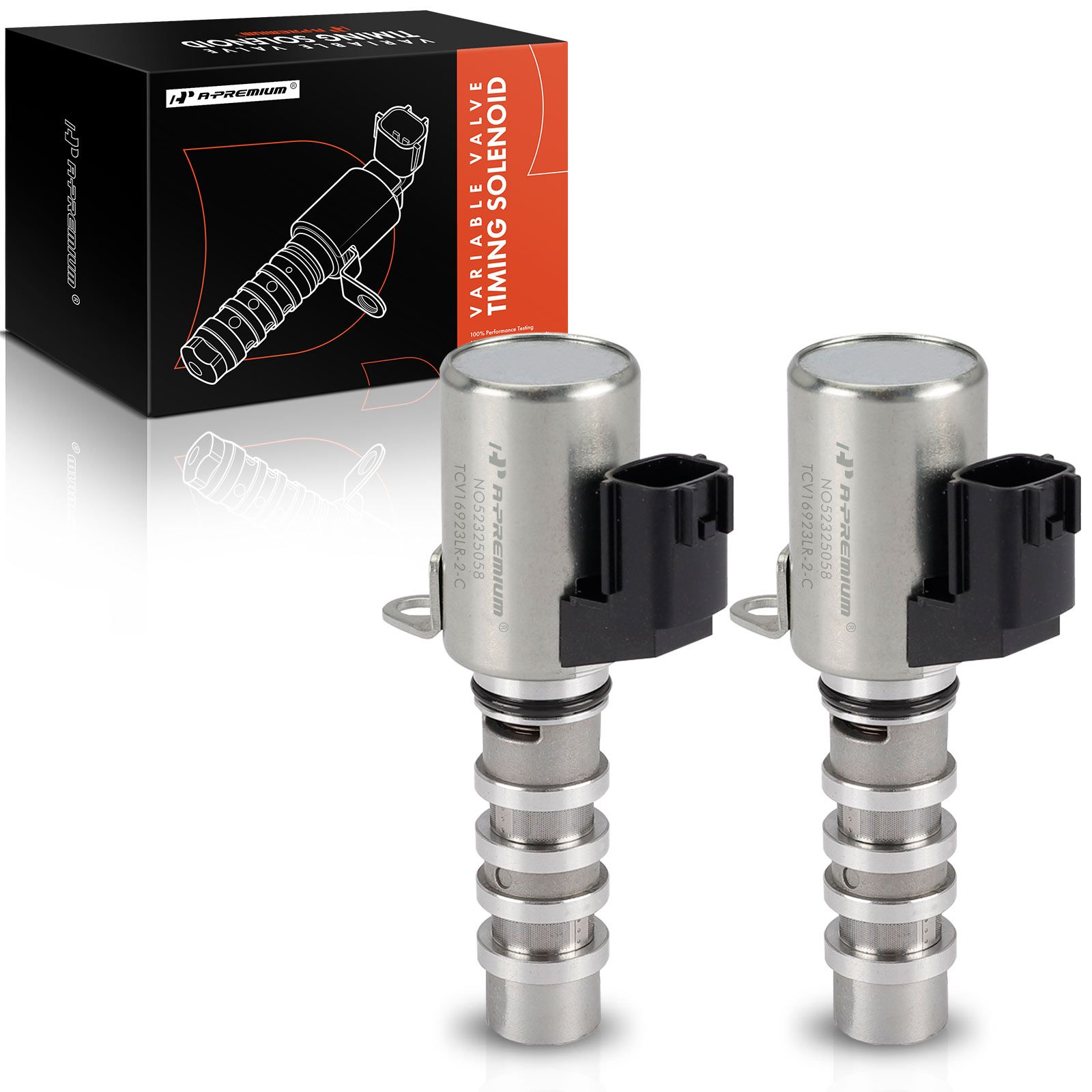 2 Pcs Engine Variable Valve Timing VVT Solenoid for 2015 INFINITI Q50 3.7L V6 | A-Premium