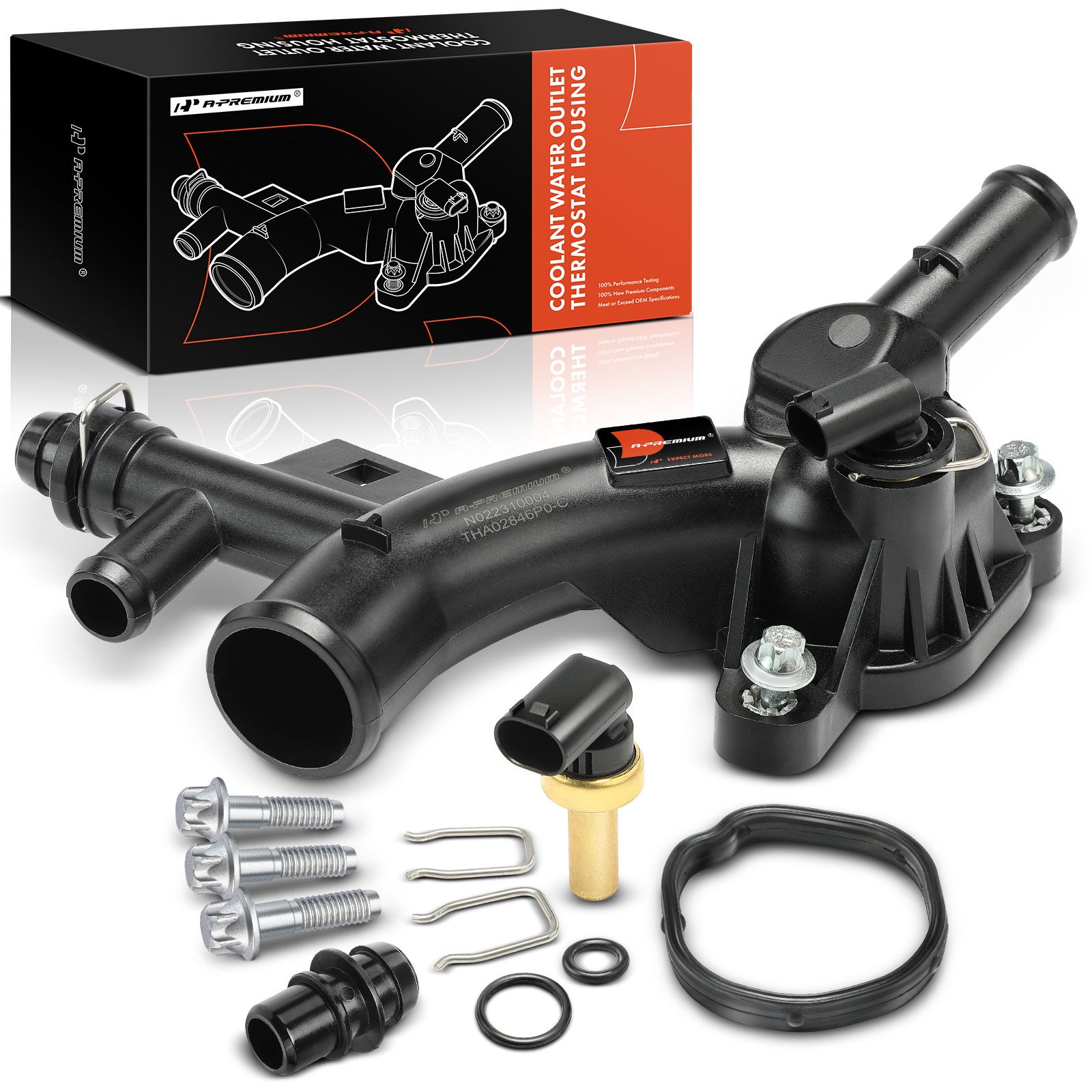 Replacement Cost 902-846 Upgraded Aluminum Engine Coolant Housing Water ...