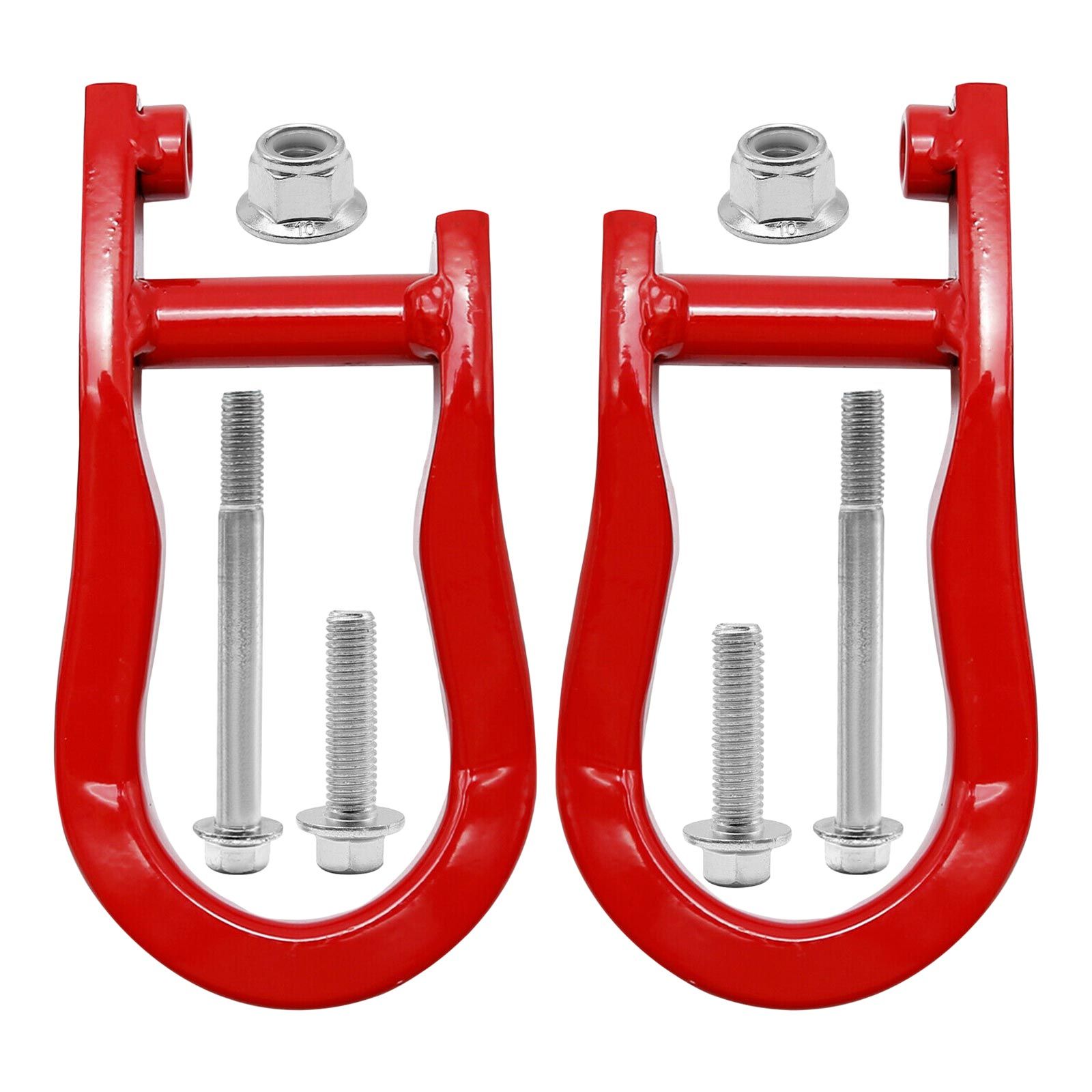 2 Pcs Red Front Tow Hooks for Chevy Silverado GMC Sierra 1500 2007-2019 ...