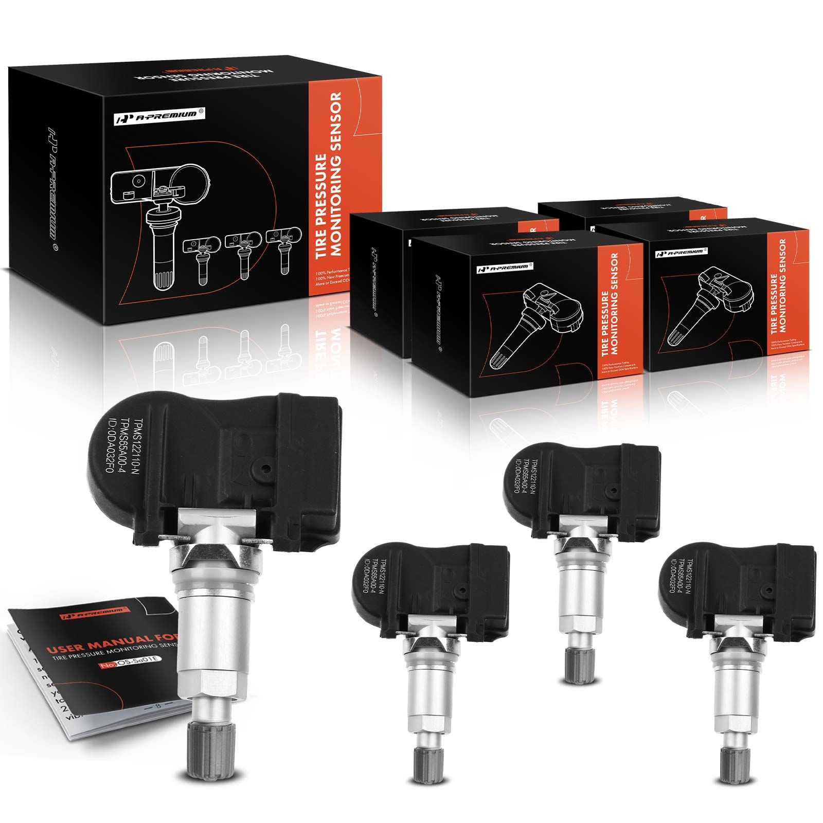 4 Pcs Tire Pressure Monitoring Sensor TPMS 315 MHz for Mazda 3 04-13 5 ...