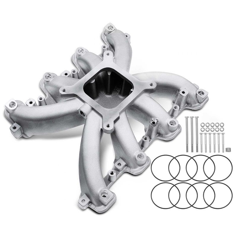 EFI Single Plane Mid-Rise Intake Manifolds for GM LS3 L92 Rectangle ...