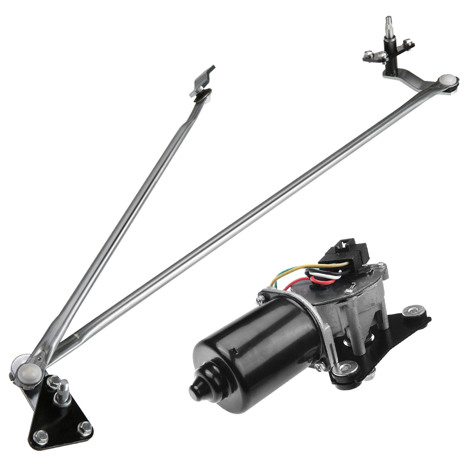 2 Pcs Front Windshield Wiper Linkage & Motor Assembly for Nissan D21 ...