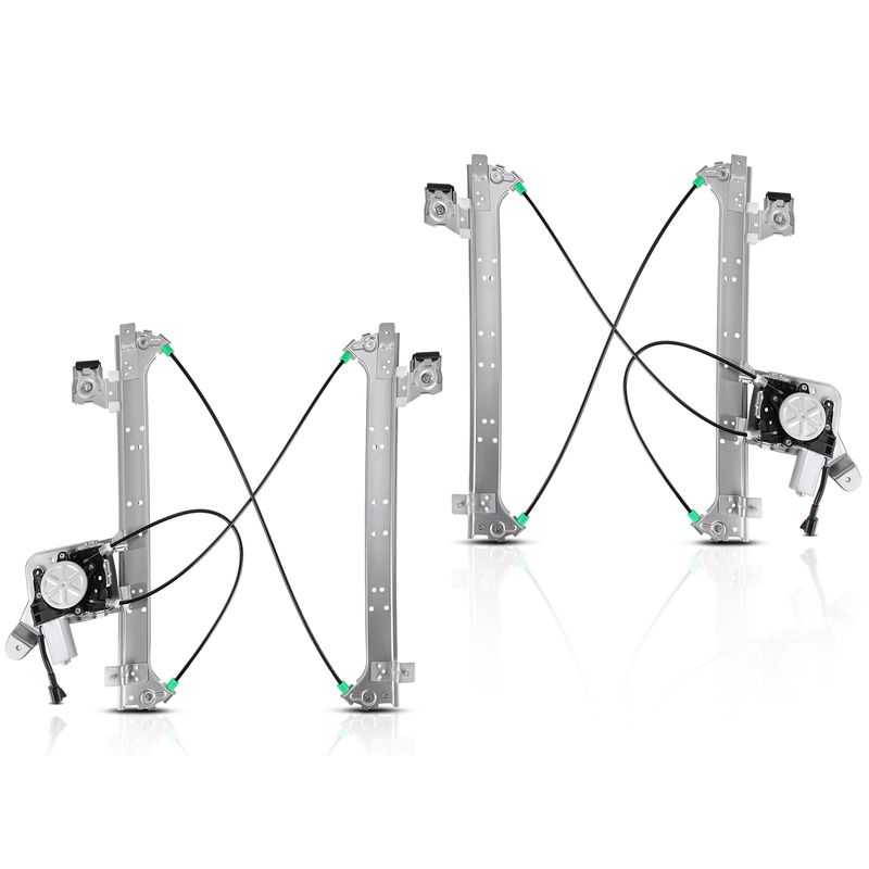 2 Pcs Rear Power Window Regulator with Motor for Chevy Silverado GMC ...