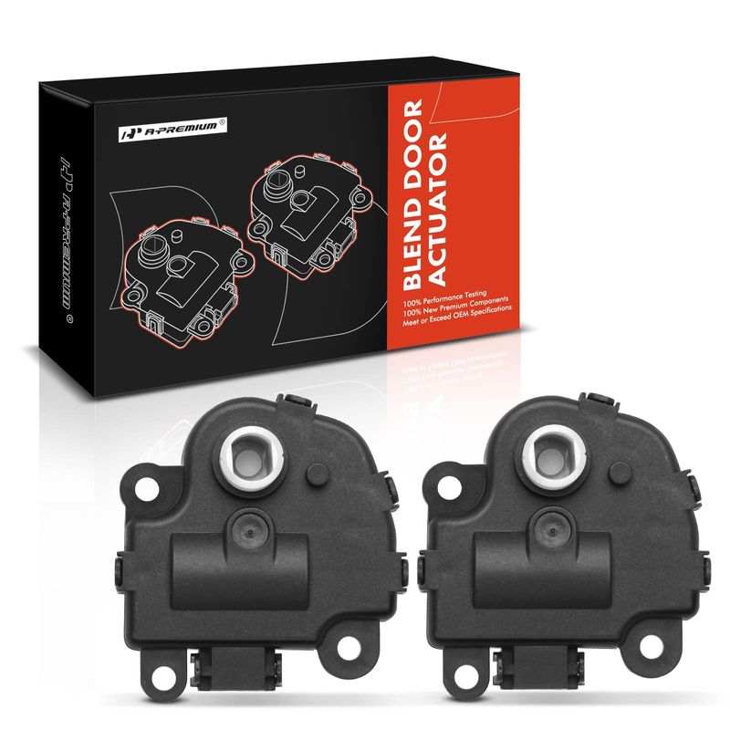 2 Pcs HVAC Heater Blend Door Actuator for 2010 Chevrolet Impala | A-Premium